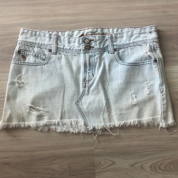 Abercrombie & Fitch | Skirts | Abercrombie Fitch Light Blue Super ...